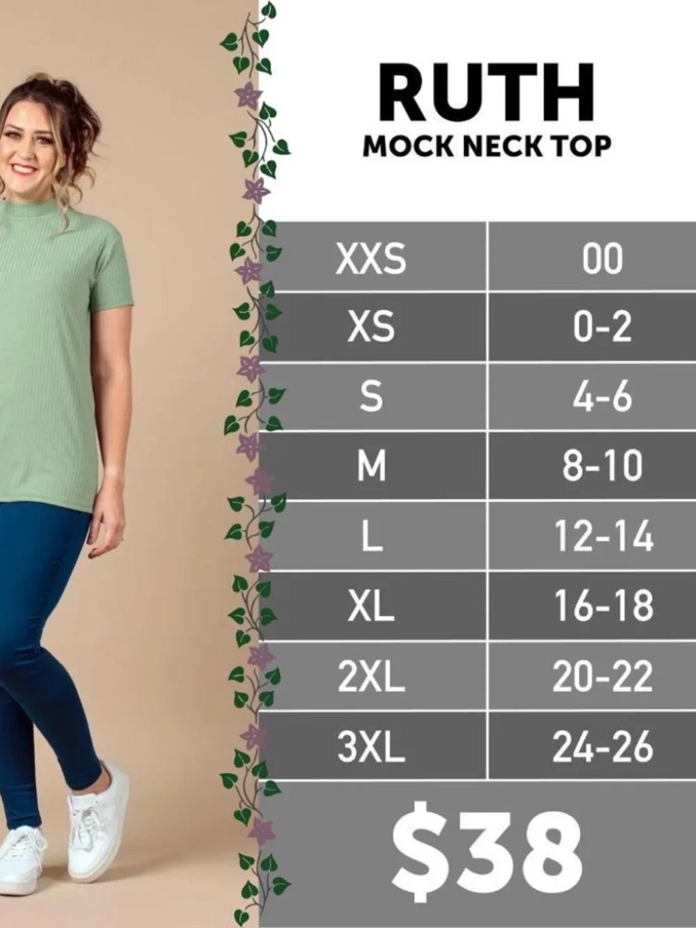 LuLaRoe | Tops | Medium Lularoe Ruth Mock Turtleneck Black With White ...